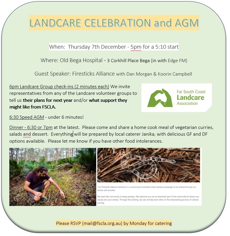 FSCLA’s 2023 AGM – invitation and documents – Far South Coast Landcare ...